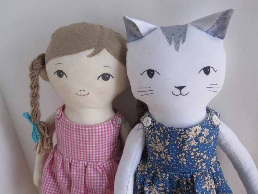 18" Cat Doll Sewing Pattern – CreateJoyMakeStuff